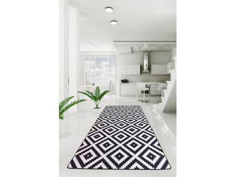 Conceptum Hypnose Tepih staza (100x200) Black White Djt