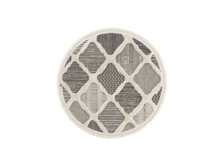 Conceptum Hypnose Okrugli tepih Sakura 2202 Grey 160 cm (860BLN2404)