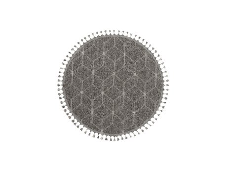 Conceptum Hypnose Okrugli tepih Bukle 1408 Grey 160 cm (860BLN1922)