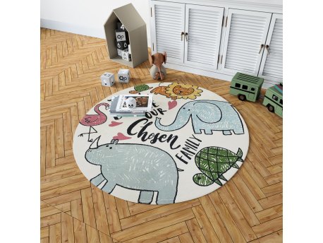 Conceptum Hypnose Okrugli bdeli tepih Woopamuk103 140 x 140 (625HFT2229)