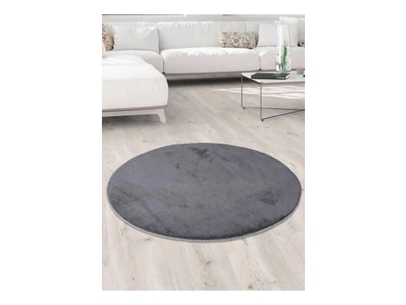 Conceptum Hypnose Okrugli tepih Oval Plush Dark Grey 100 cm (202BLY1365)