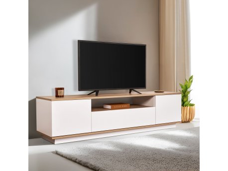 HANAH HOME TV polica Veramont White Cadiz Oak