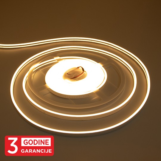 MLV-2835-120-ML 8W/1m 24V 3000K IP67 5m kotur SMD LED NEON FLEX traka 4x10mm 120 LED