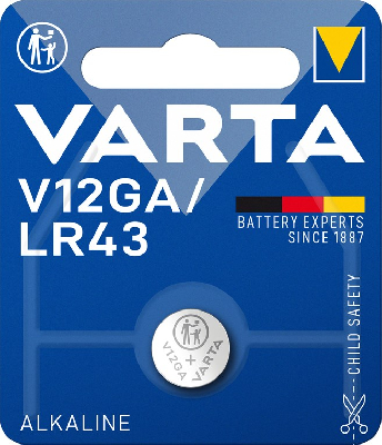 Varta Professional Electronics LR43 (4278) Battery, 1 pc. in blister, Flap-over Blister - alkaline m