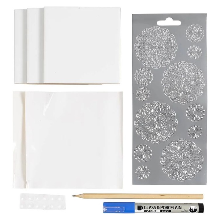 Mini kreativni set za slikanje porcelana - podmetači