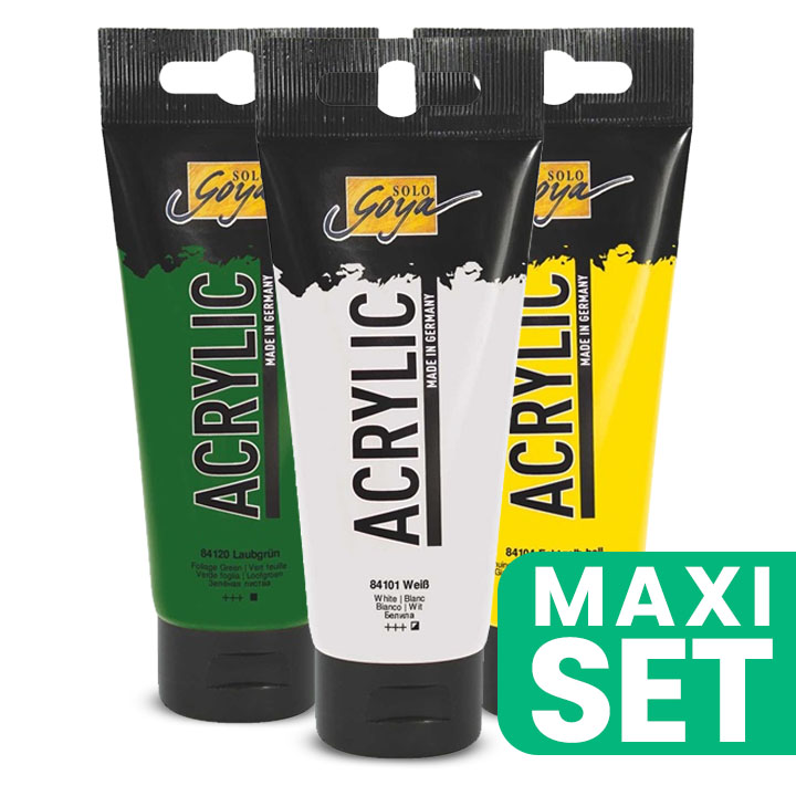 Solo Goya set akrilnih boja 3x100 ml - Mix Your Green