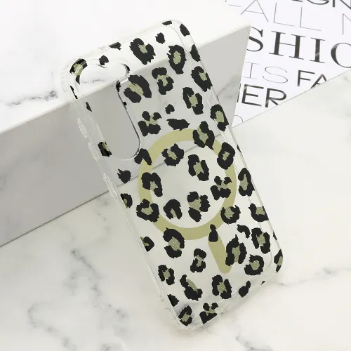 Futrola - maska LEOPARD MagSafe za Samsung s911B Galaxy s23 5G crna (MS)