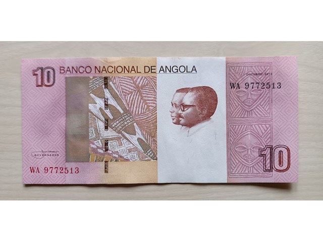 Angola 10 kwanzas.  2012 godina