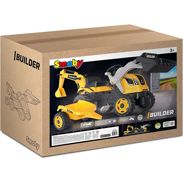 Traktor na pedale sa prikolicom Građevinski max Smoby SM710304