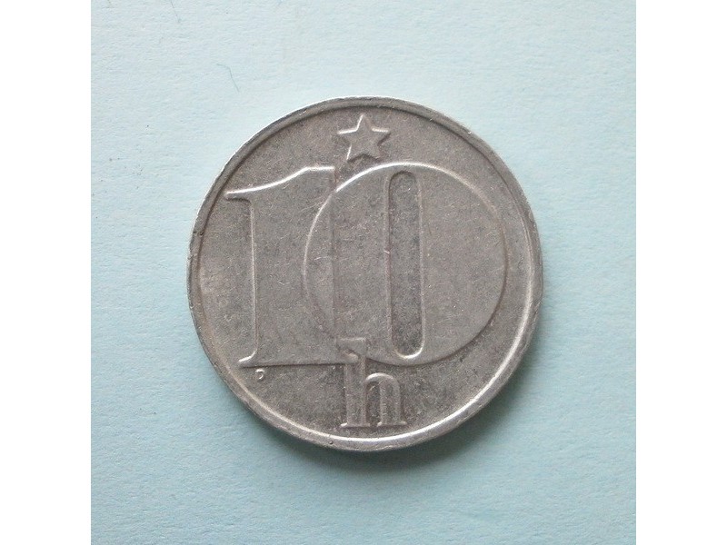 Čehoslovačka 10 helera 1977