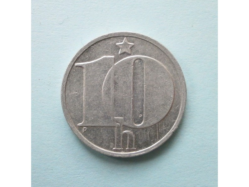 Čehoslovačka 10 helera 1980