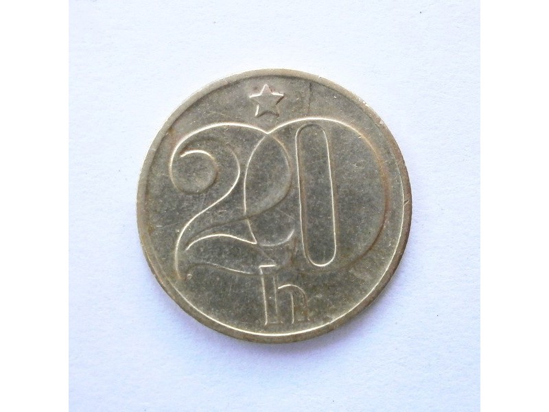 Čehoslovačka 20 helera 1972