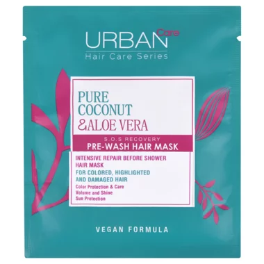 URBAN CARE Maska za farbanu i oštećenu kosu pre šamponiranja - kokos i aloja