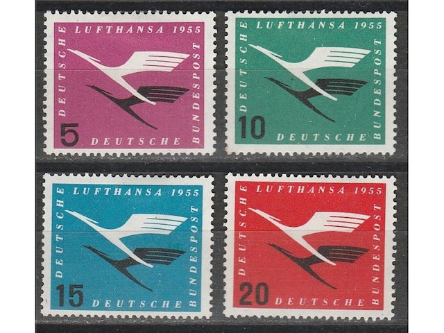 Deutsche Bundespost - 1955 - Lufthansa - MH