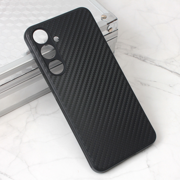 Maska za Samsung Galaxy S24 FE Carbon fiber crna