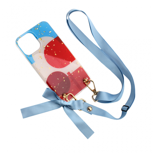 Torbica Fashion Strap Glitter za iPhone 12 Pro Max 6.7 plava