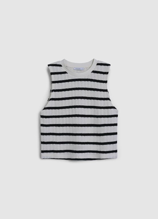 STRIPED KNIT TANK TOP VAR BELA VUNA