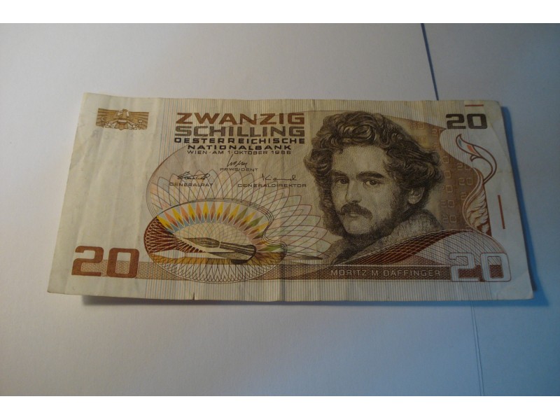 AUSTRIJA - 20 ŠILINGA - 1986
