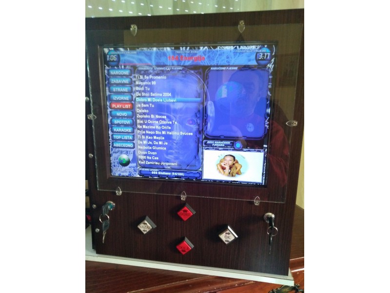 juke box - džuboks - nov-manjih dimenzija