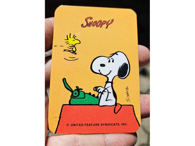 SNOOPY retki kalendarčić EUREKA 1984