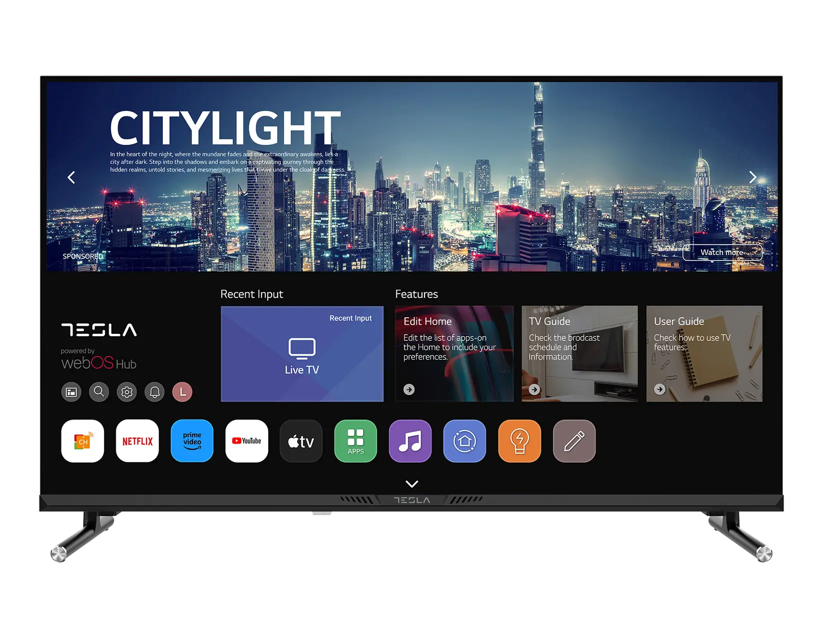 TESLA Televizor 32E645BHW, 32" HD Ready, Smart, Crni