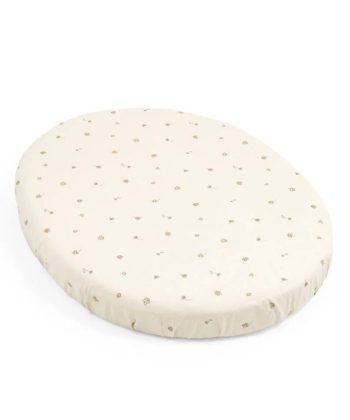 Stokke Sleepi Mini V3 Fitted Sheet čaršav navlaka za dušek Flower Ecru