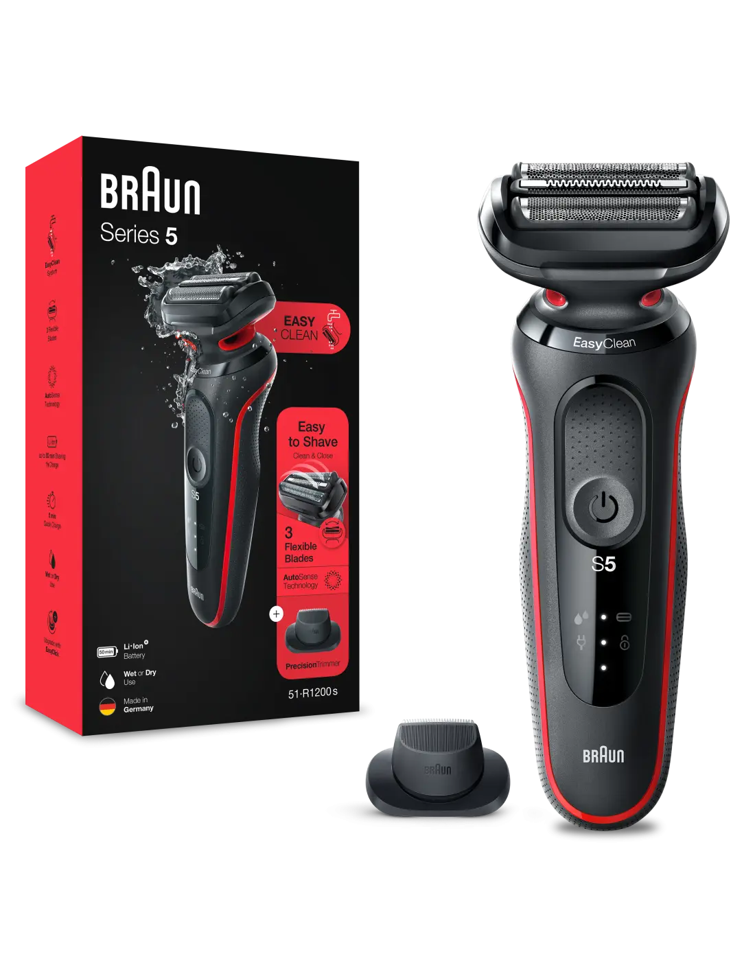 BRAUN Aparat za brijanje SHAVER 51-R1200s RED EURO
