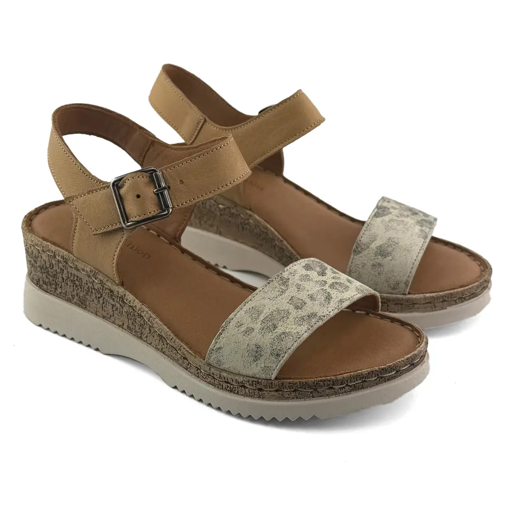 LP Fashion Ženske sandale, Kožne, Bež