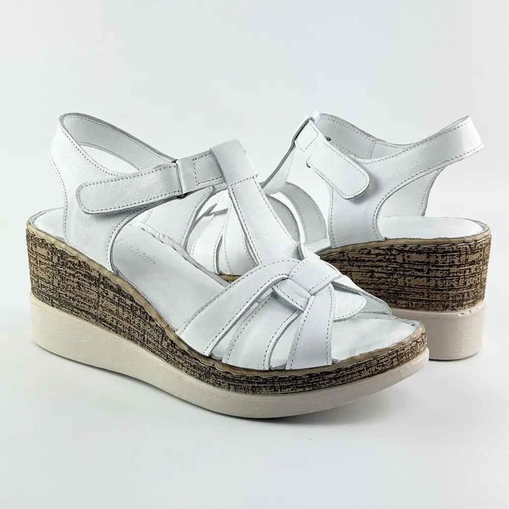 LP Fashion Ženske sandale, Kožne, Bele
