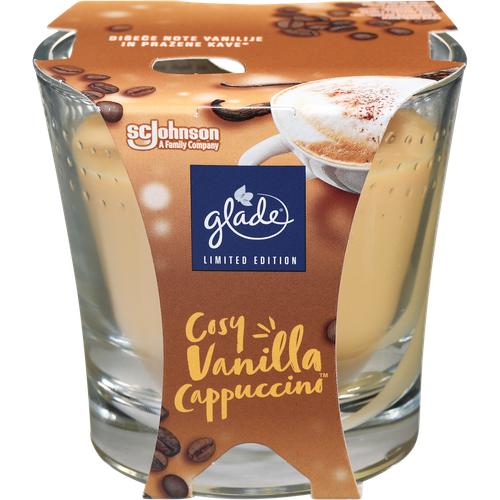 Glade mirisna sveca Vanilla Cappucino 129g