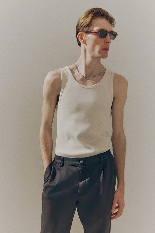 REBRASTA MAJICA BEZ RUKAVA SLIM FIT