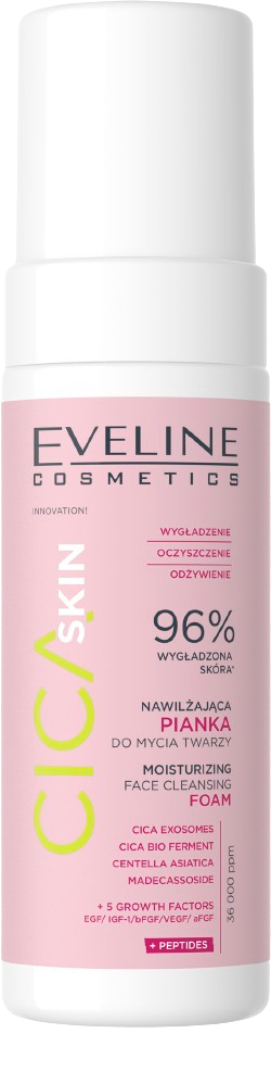 EVELINE - CICA SKIN MOISTURIZING FACE CLEANSING FOAM 150 ML