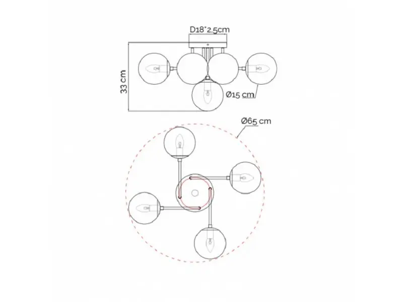 LUNA Luster 207 5*E14 crno-mesing