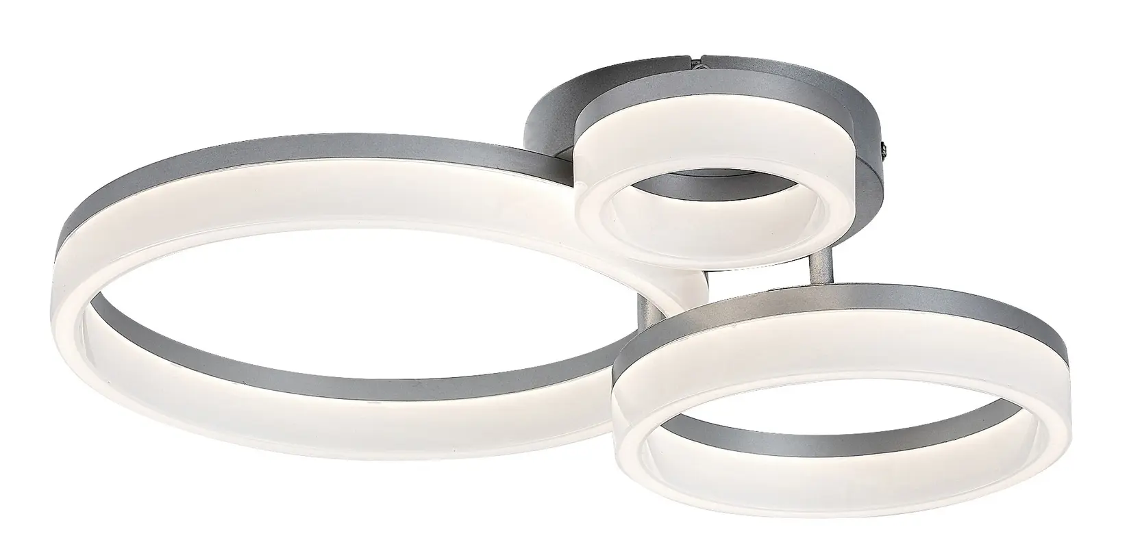Rabalux LED Luster Amilia, 24W, DIP Switch, 51x38cm, Sivi