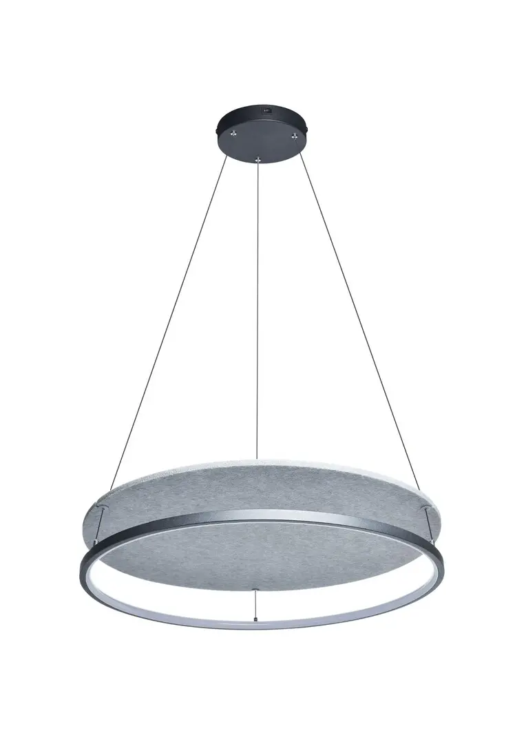 Rabalux Viseći luster Farenzo, LED, 40W, DIP Switch 3000-6500K, 58cm, Sivi