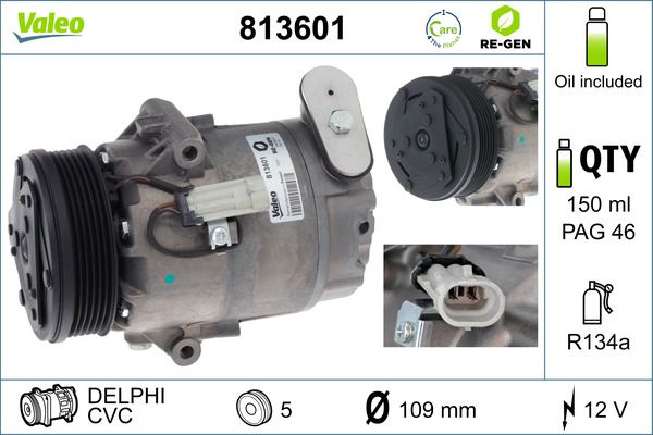 Kompresor, klima-uređaj VALEO 813601