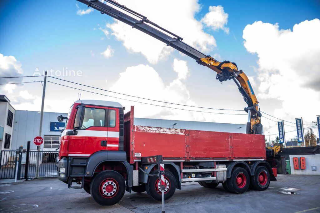 MAN TGS 41.400 BB + EFFER 525/6x+JIB 6x kamion s ravnom platformom