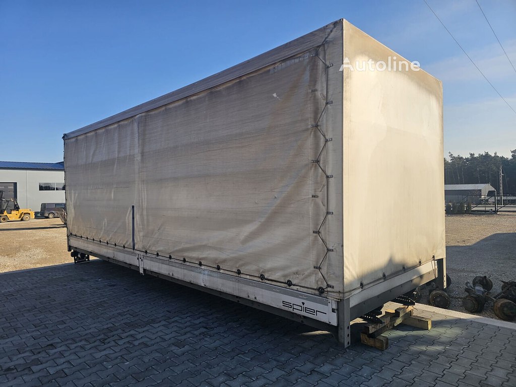 Mercedes-Benz ATEGO / SPIER complete body + PALGINGER 1500kg ALU TAIL LIFT karoserija s ceradom