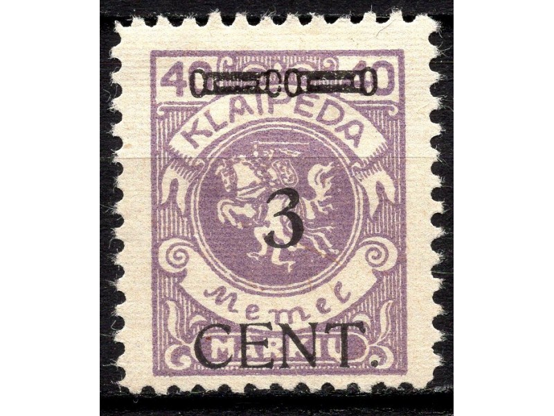Deutsches Reich 1923. Mi:178 MEMEL