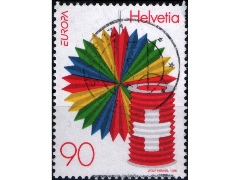 kt672y 12.maj1998 Helvetia Mi1654(-o-)