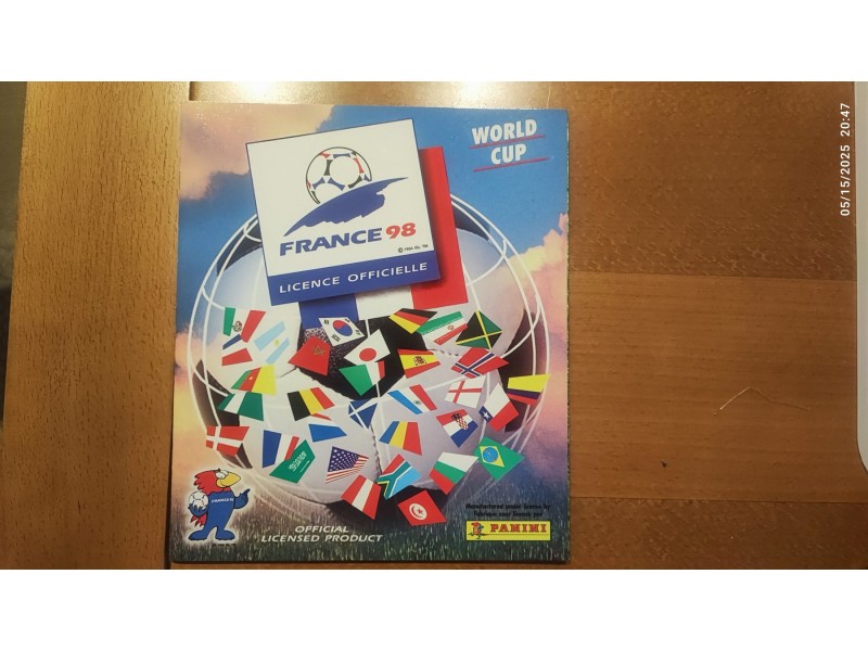 Francuska 98 Panini prazan album NOV