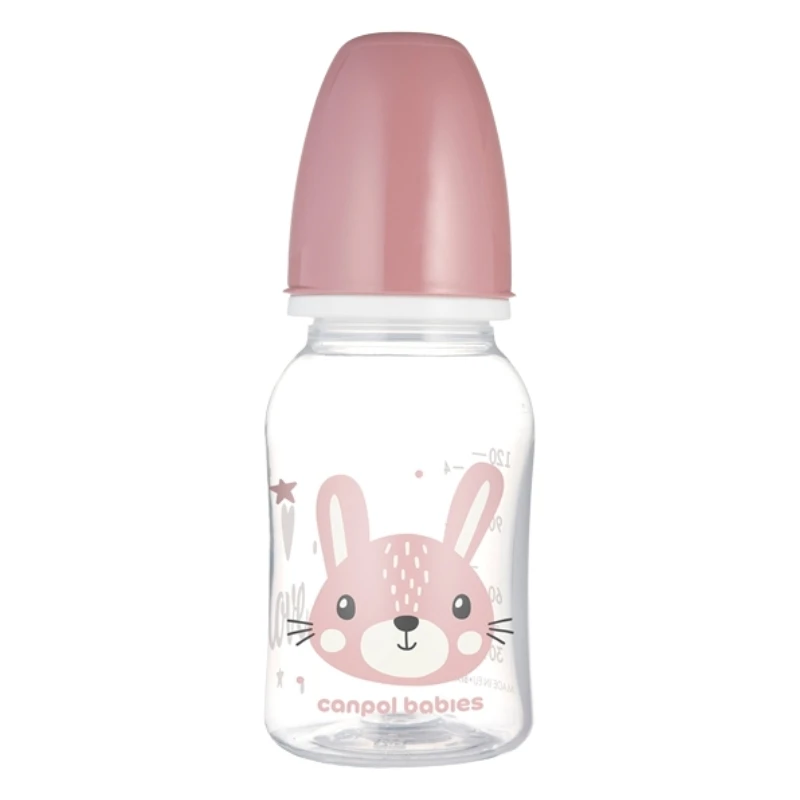 Canpol babies flašica za bebe Cute Animals, Pink