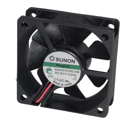 Ventilator, 12VDC, 60x60x20mm