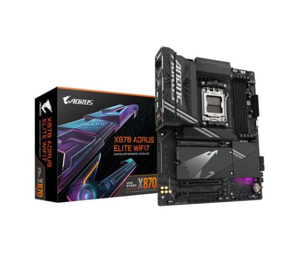 Gigabyte - AMD AM5 X870 Chipset, 4x DDR5 with AMD EXPO Memory Module Support, Ultra-Fast Storage：4x M.2 slots, including 3x PCIe 5.0 x4, Dual USB4 Type-C with DP-Alt, HDMI, Supports AMD Ryzen 9000...
