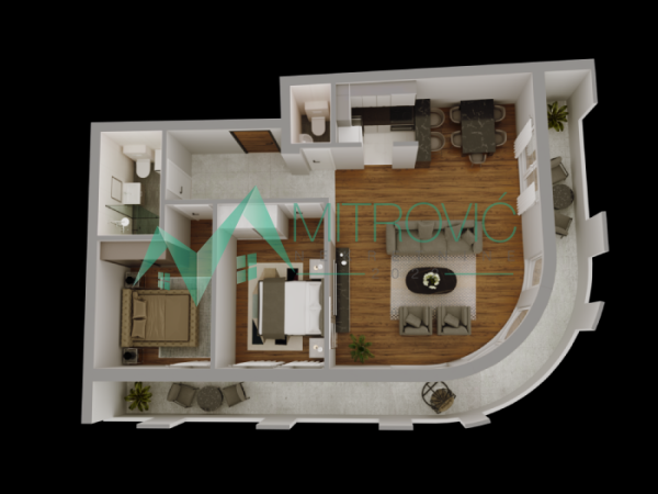 Dvoiposoban stan na prodaju, 82m2, 169.270€