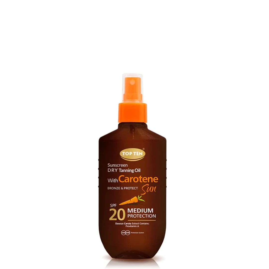 TOP TEN SUN SUVO ULJE U SPREJU CAROTENE SPF 20 150ML