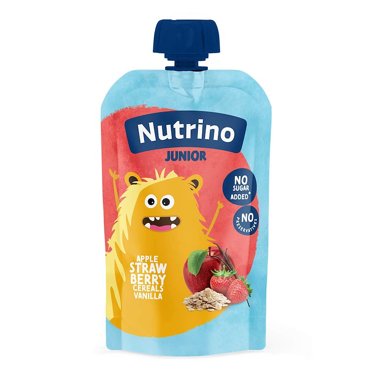 Nutrino pire kids jabuka jagoda žitarice vanila 180g nutrino