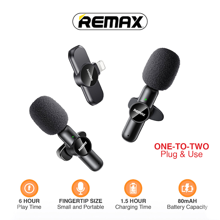 MIKROFON REMAX RYUSIC SERIES K10 IPHONE CRNI