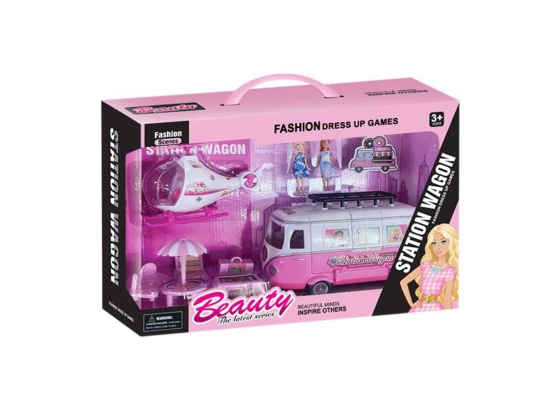 PERTINI BEAUTY KOMBI SET SA LUTKAMA I HELIKOPTEROM