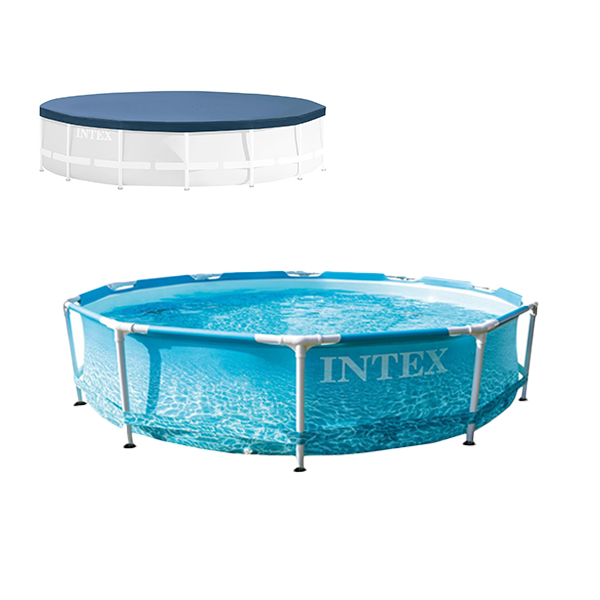 Set Beachside bazen sa metalnim okvirom 305x76cm i prekrivač Intex 28208/28030